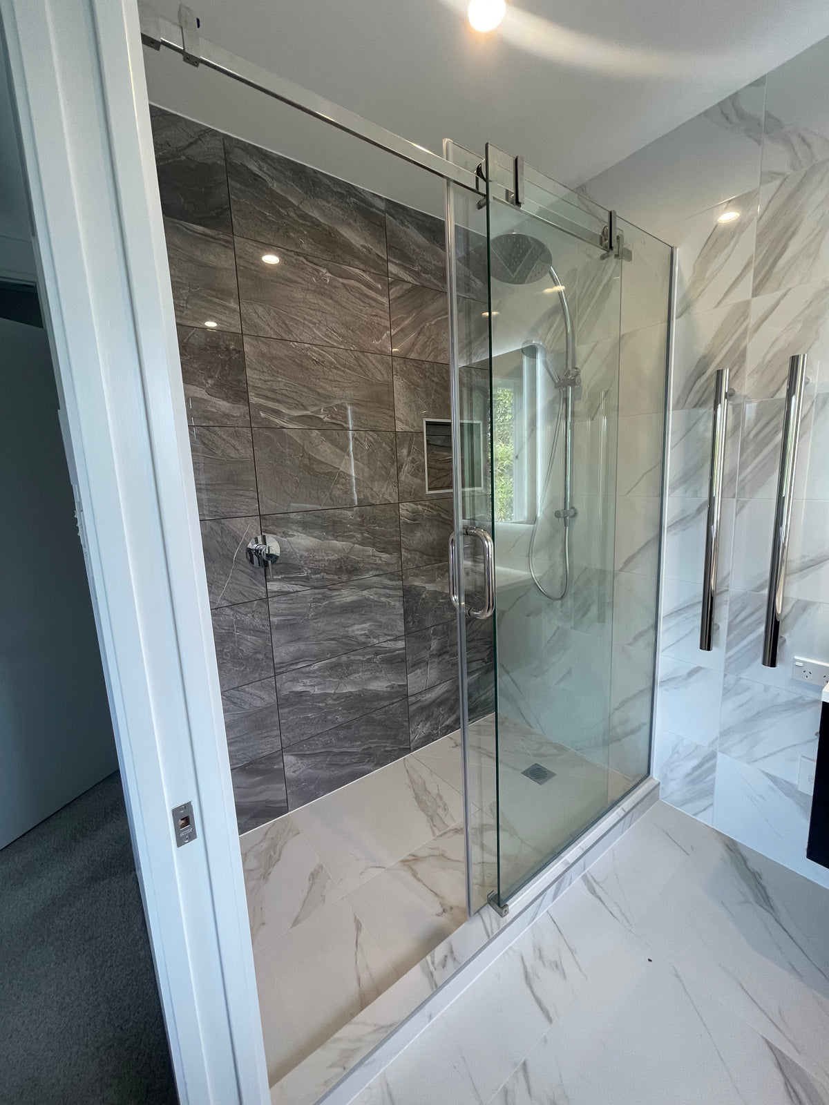 Frameless Two Sided Shower Sliding – Shower Solutions